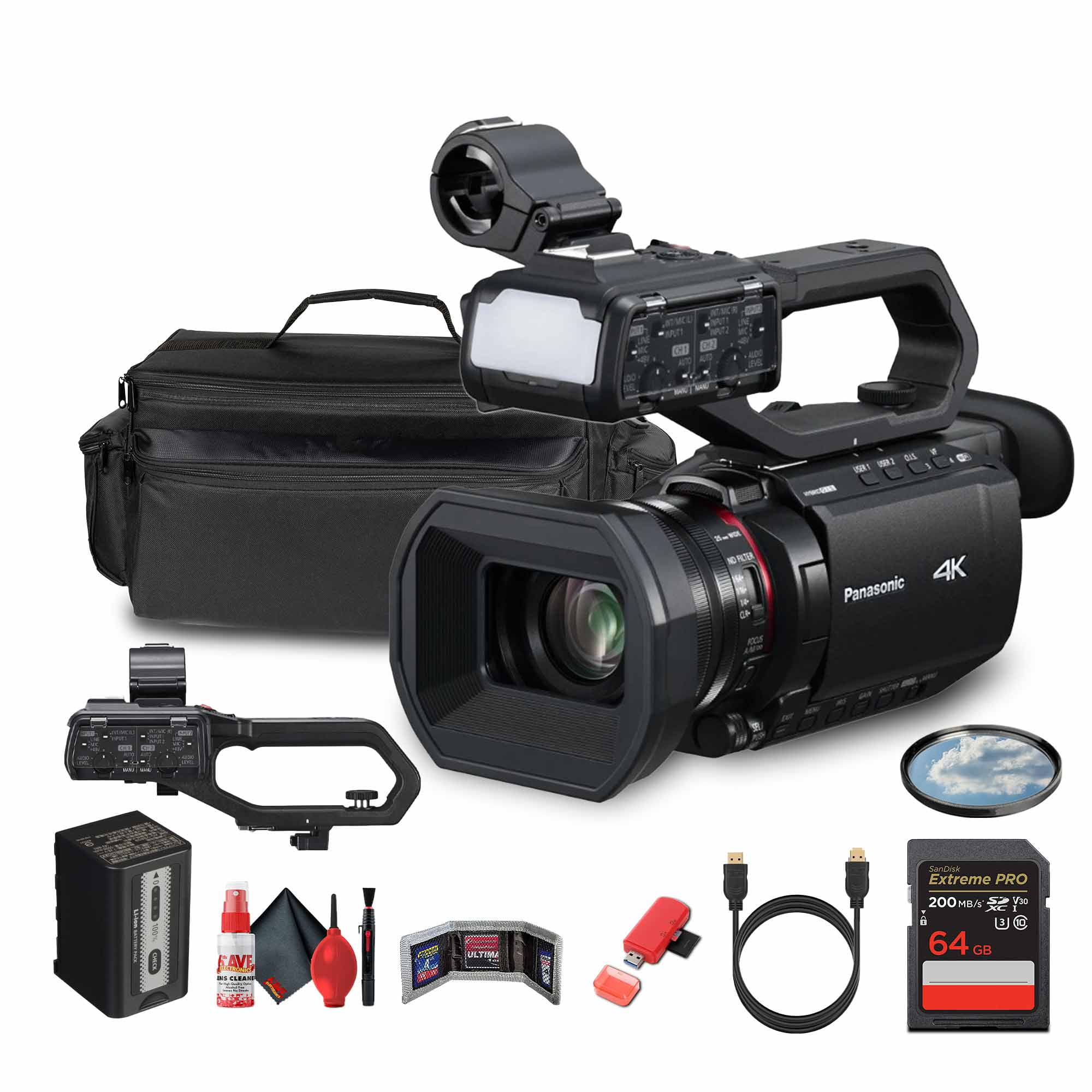Panasonic HC-X2100 UHD 4K 3G-SDI/HDMI Pro Lightweight Camcorder with ...