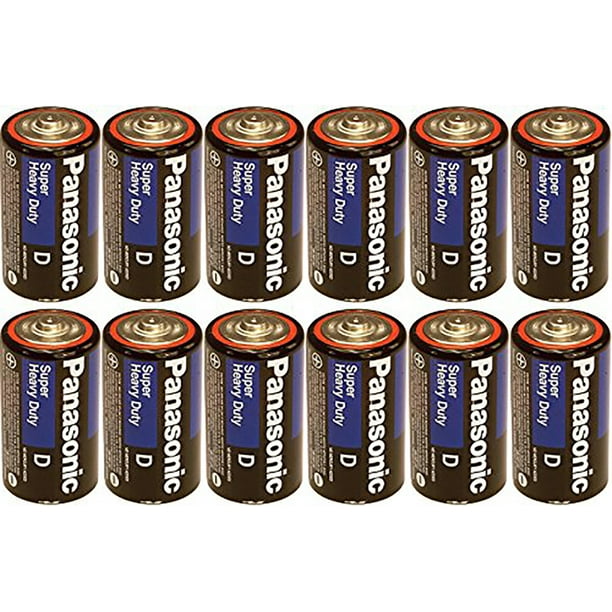 Panasonic Heavy Duty D Batteries X 12 - Walmart.com