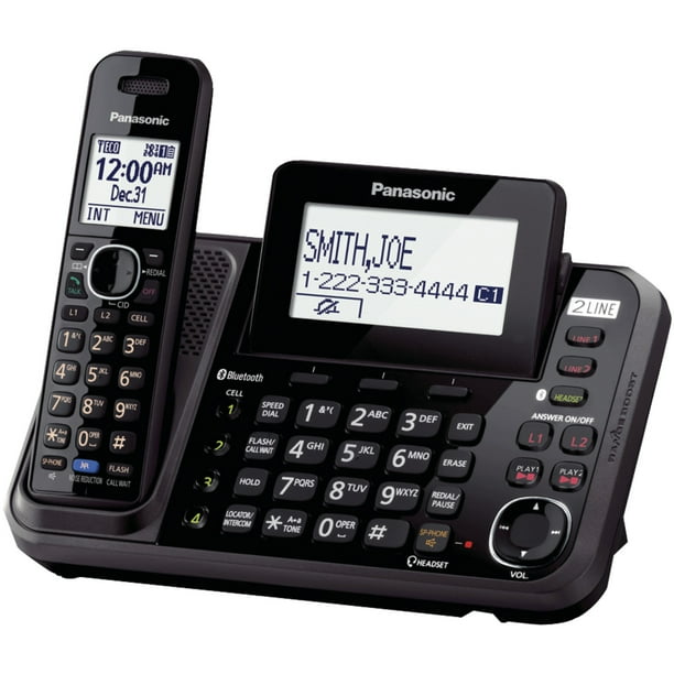 Panasonic KX-TG9541B Link2cell 2-Line Cordless Phone (1 Handset ...