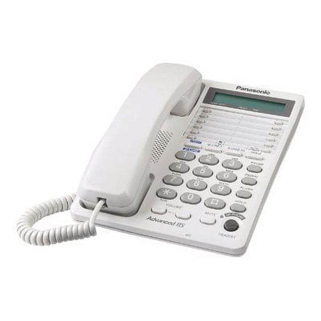 Panasonic KX-TS208W - Corded phone - 2-line operation - white - Walmart ...