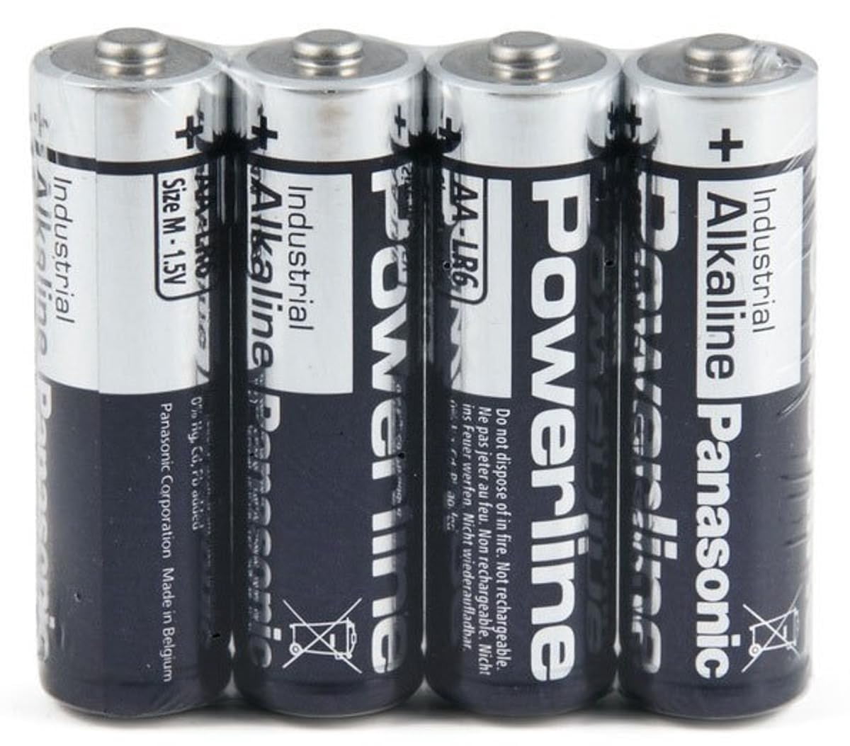 Panasonic LR6AD/4P Powerline battery (1 pack 48 units), Blue & Silver ...