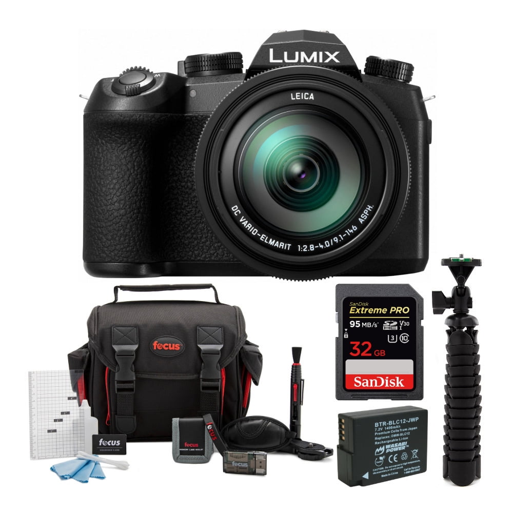 Panasonic LUMIX FZ1000 II 20.1MP DSLR Camera, 16x Zoom, 4K Video, 32GB SD, Bundle - Walmart.com