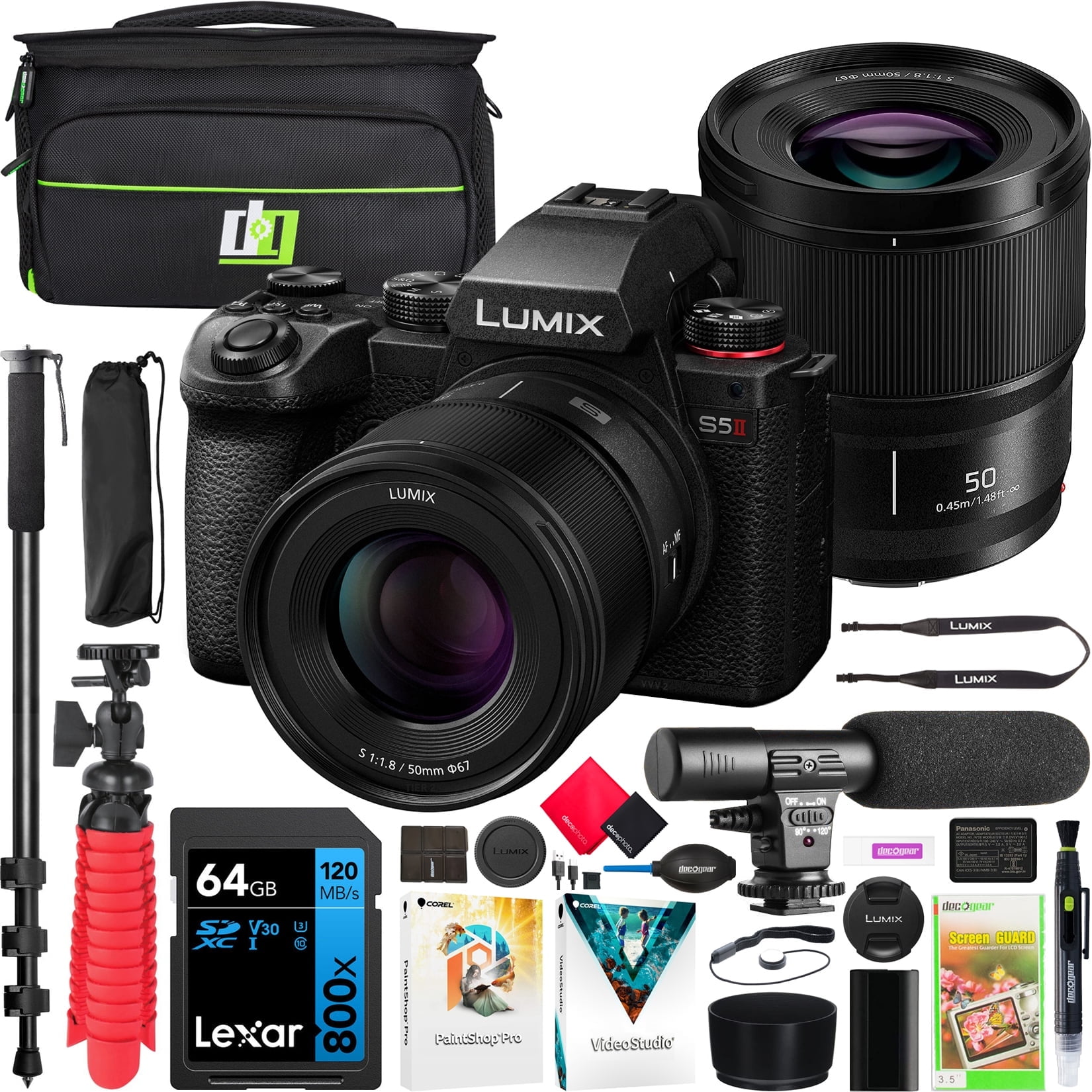 Panasonic LUMIX S5II Full Frame Mirrorless Camera with 50mm F1.8 Lens ...