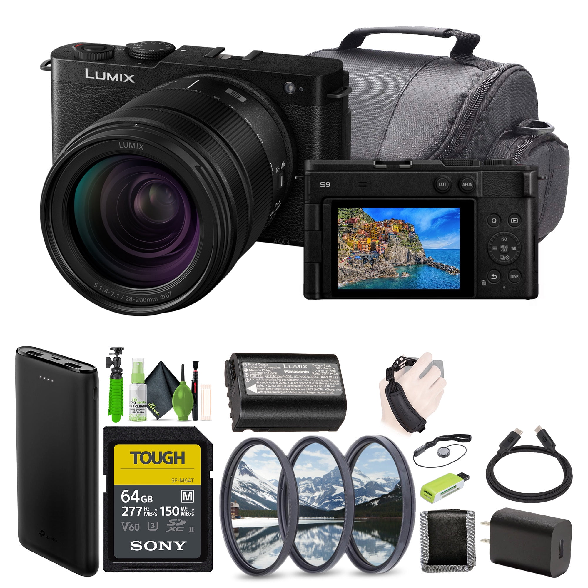 Panasonic LUMIX S9 Mirrorless Full Frame Compact Camera with 28-200mm L ...