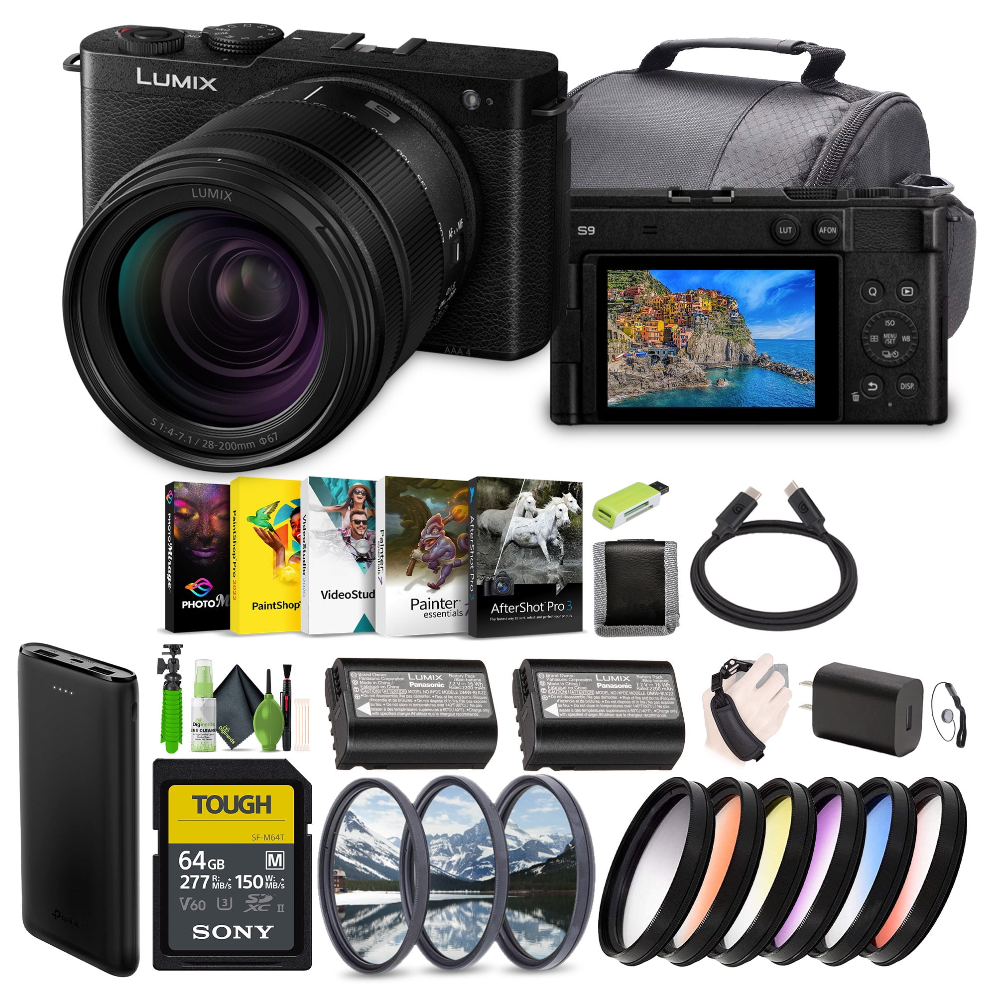 Panasonic LUMIX S9 Mirrorless Full Frame Compact Camera with 28-200mm L ...