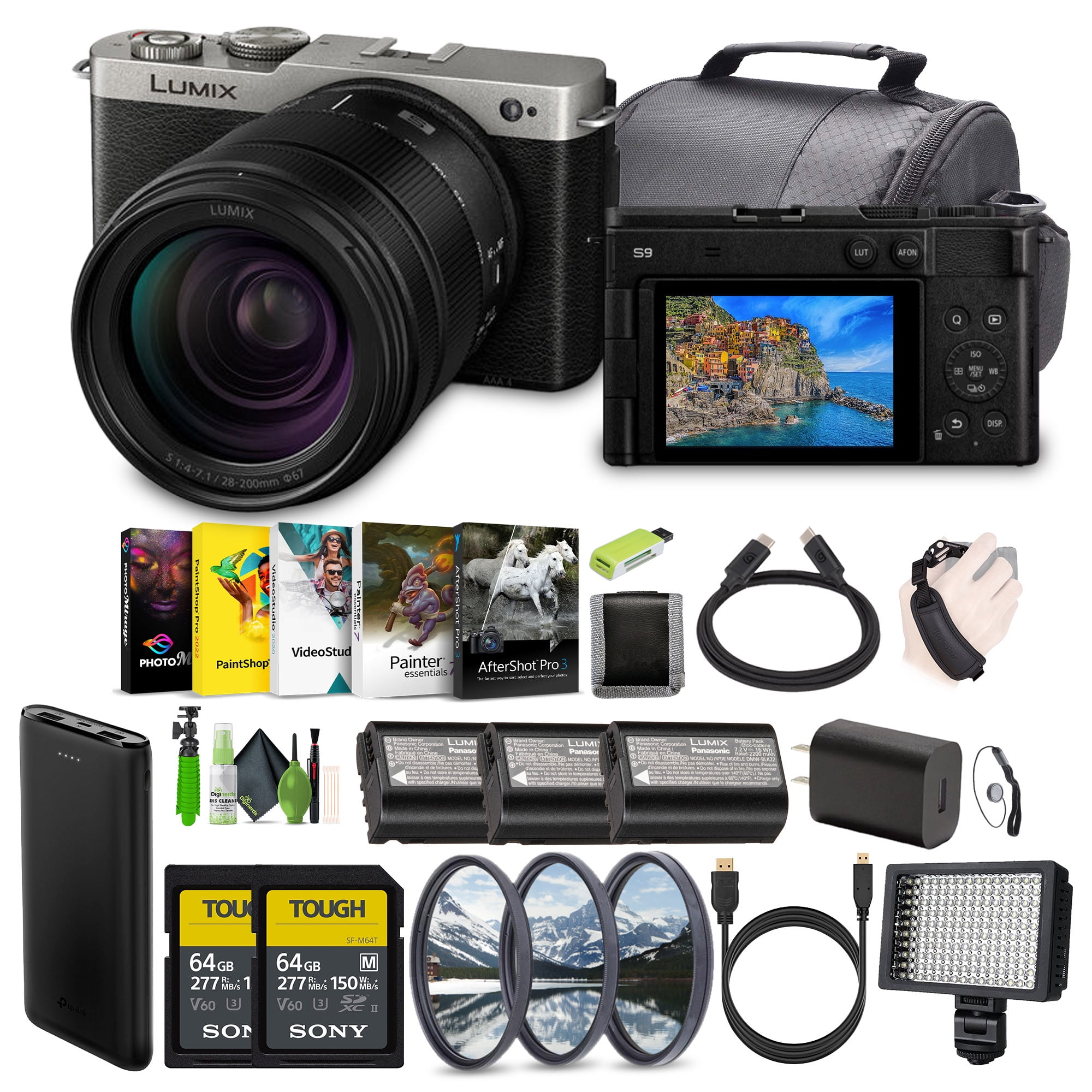 Panasonic LUMIX S9 Mirrorless Full Frame Compact Camera with 28-200mm L ...