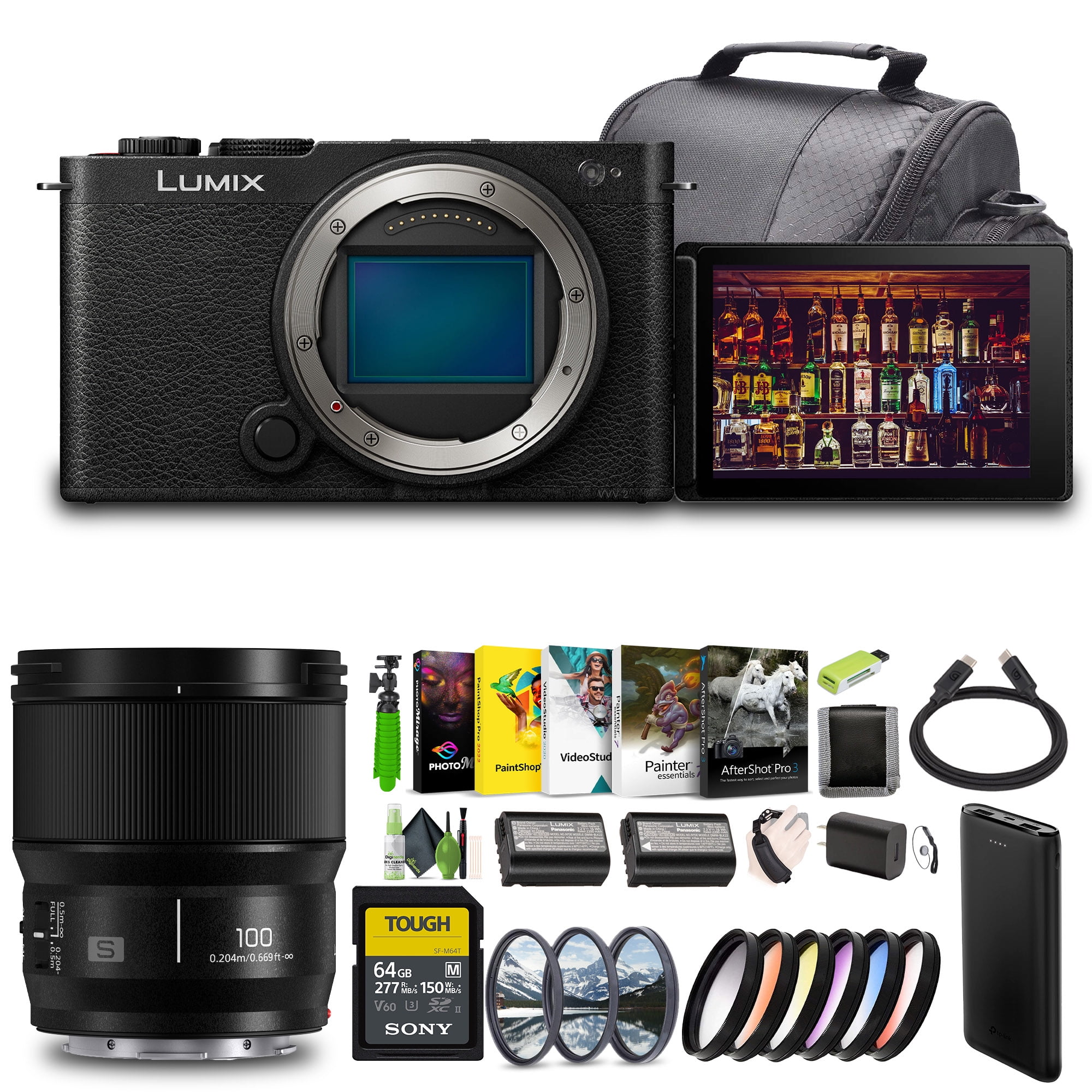 Panasonic LUMIX S9 Mirrorless Full Frame Compact Camera Body Bundle ...