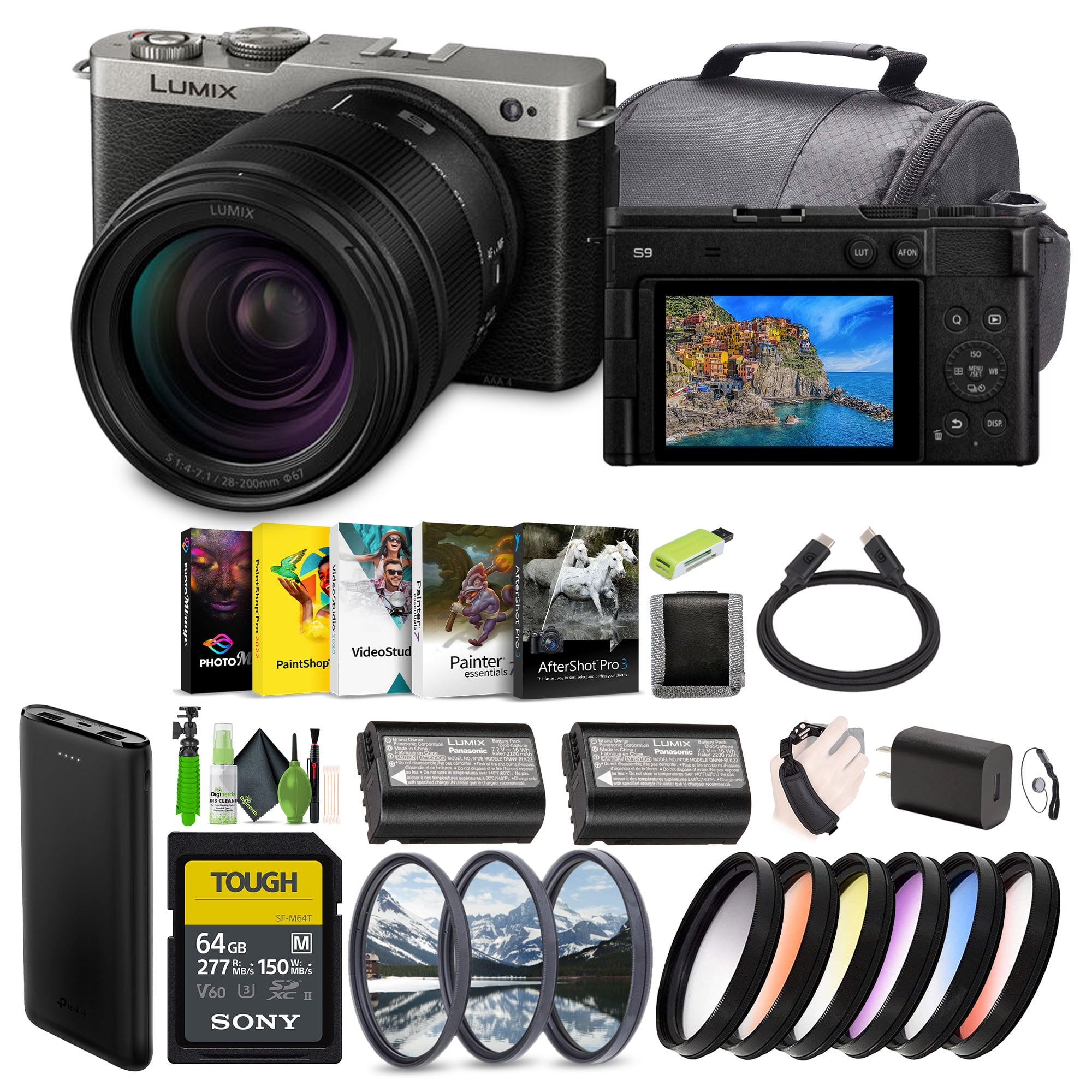Panasonic LUMIX S9 Mirrorless Full Frame Compact Camera with 28-200mm L ...