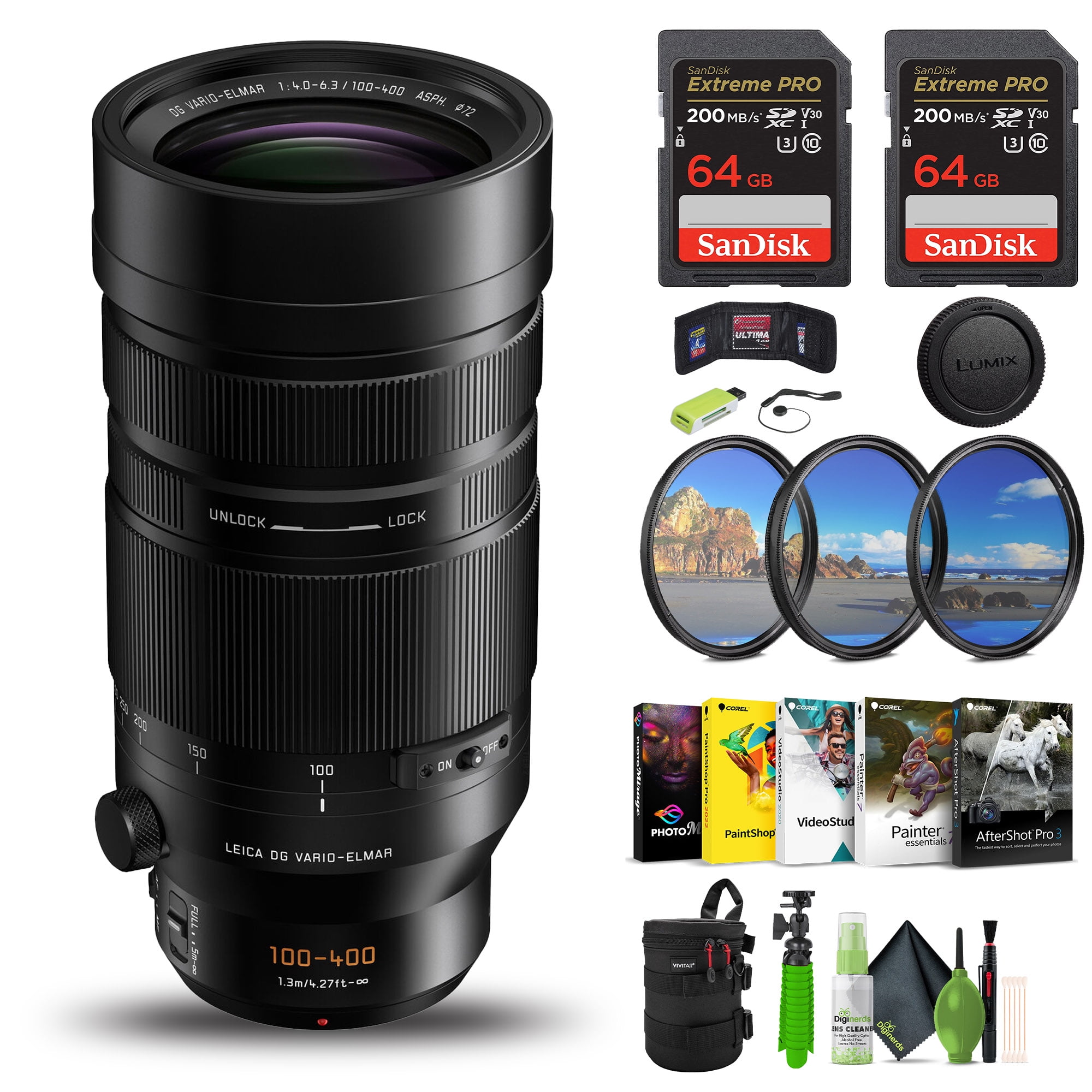 Panasonic Leica DG Vario-Elmar 100-400mm F/4-6.3 II ASPH. POWER O.I.S ...