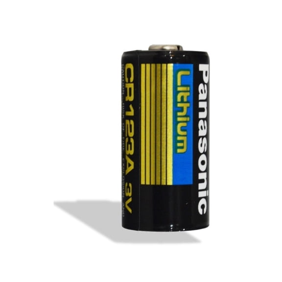 Panasonic CR123A 3V Lithium Battery, 1550mAh Capacity, Flashlight and ...