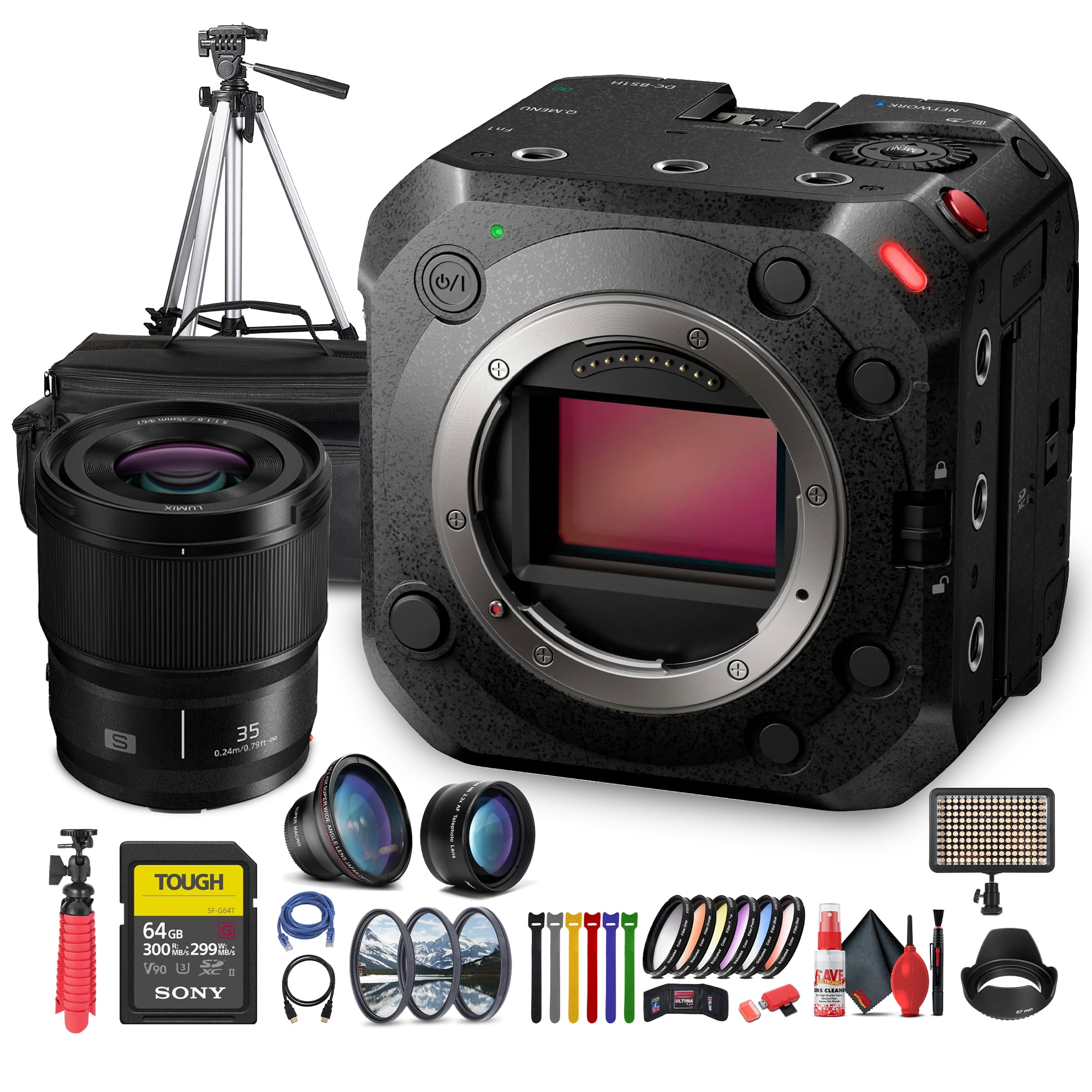 Panasonic Lumix BS1H Full-Frame Box Cinema Camera | 6K Sensor, 14 ...