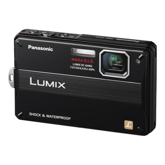 Panasonic Lumix DMC-TS10 14.1 Megapixel Compact Camera, Black - Walmart.com
