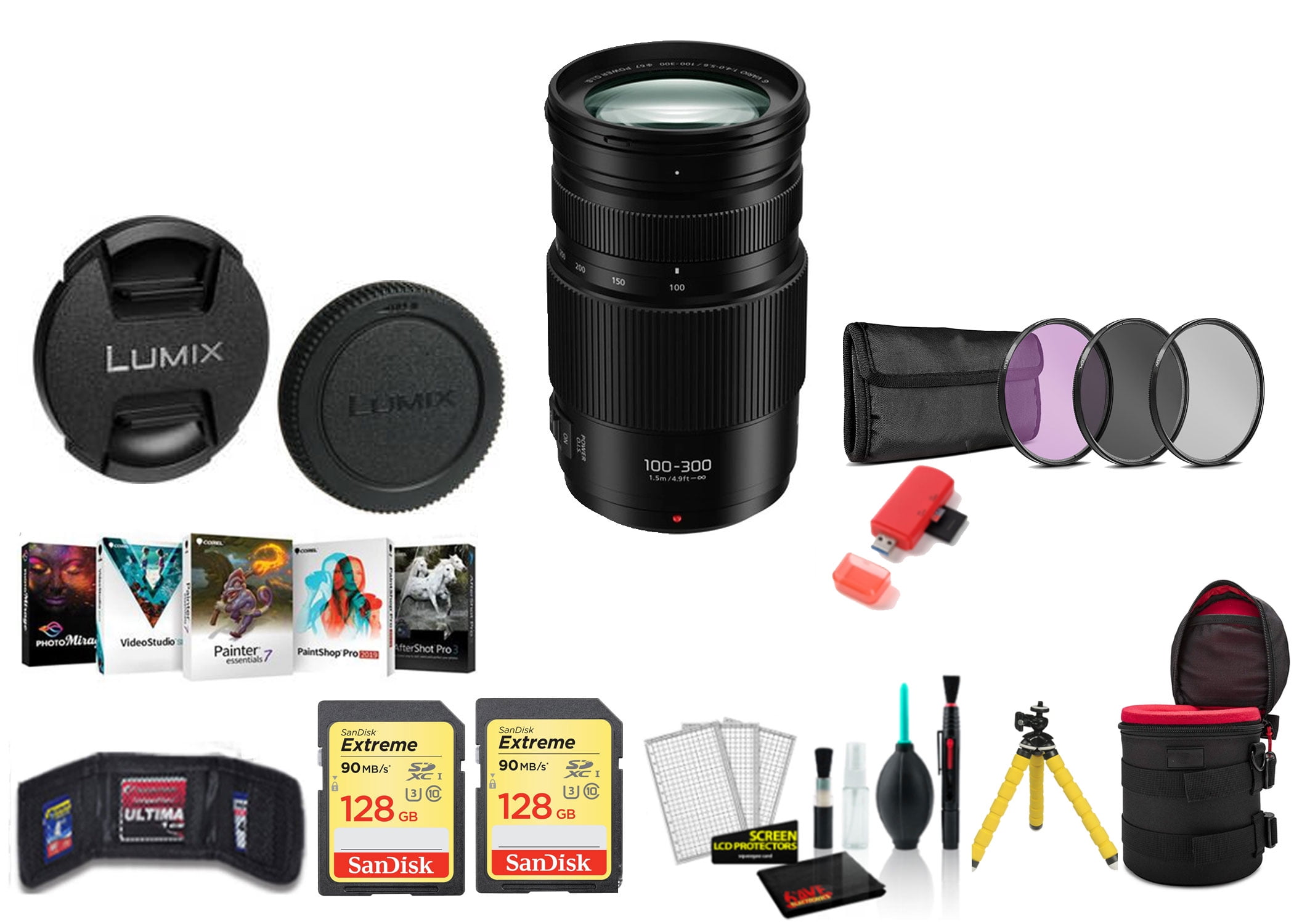 Panasonic Lumix G Vario 100-300mm F/4-5.6 II POWER O.I.S. Telephoto ...