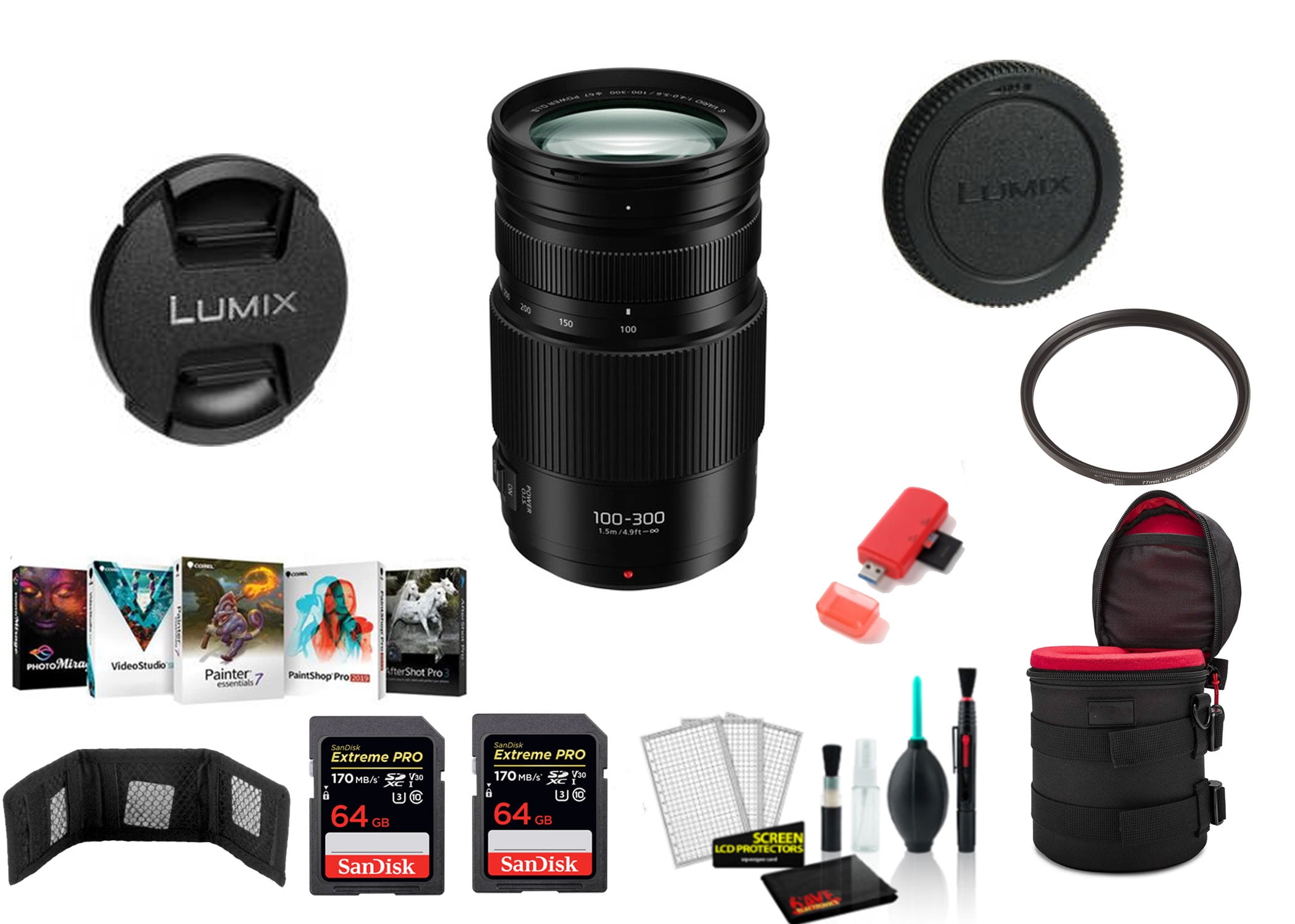 Panasonic Lumix G Vario 100-300mm f/4-5.6 II POWER O.I.S. Telephoto ...