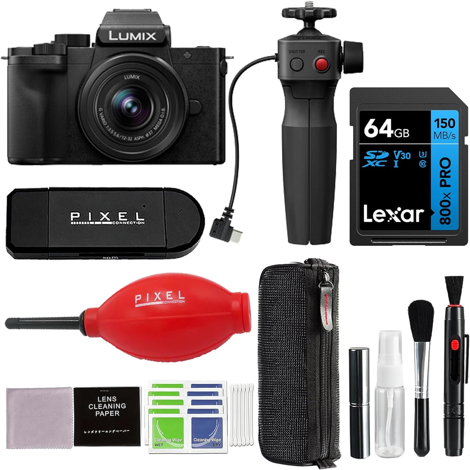 Panasonic Lumix G100D Mirrorless Camera with 12-32mm Lens and Tripod ...