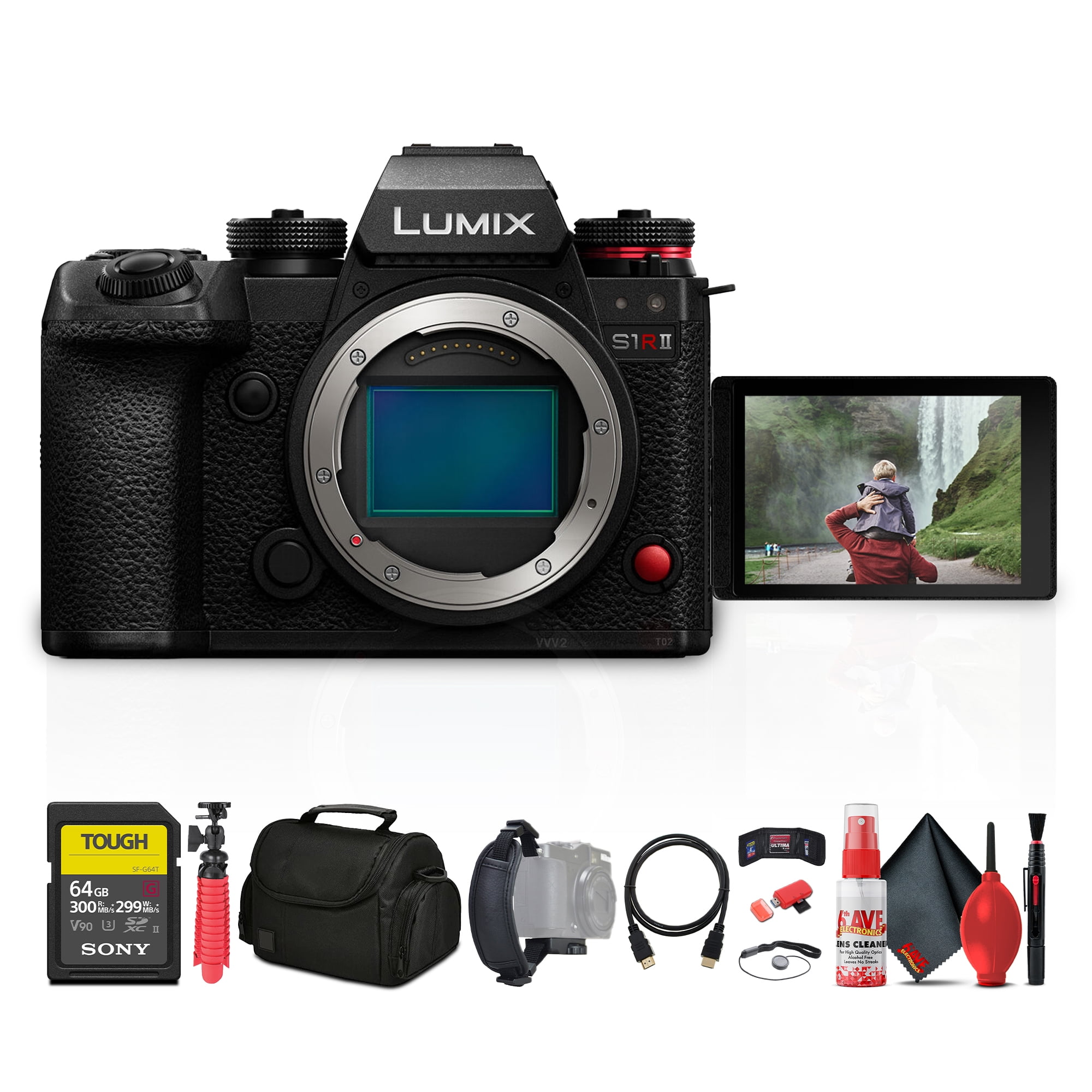Panasonic Lumix S1R II Mirrorless Camera | 44.3MP Full-Frame Sensor | 8K Video | 40fps Burst (DC ...
