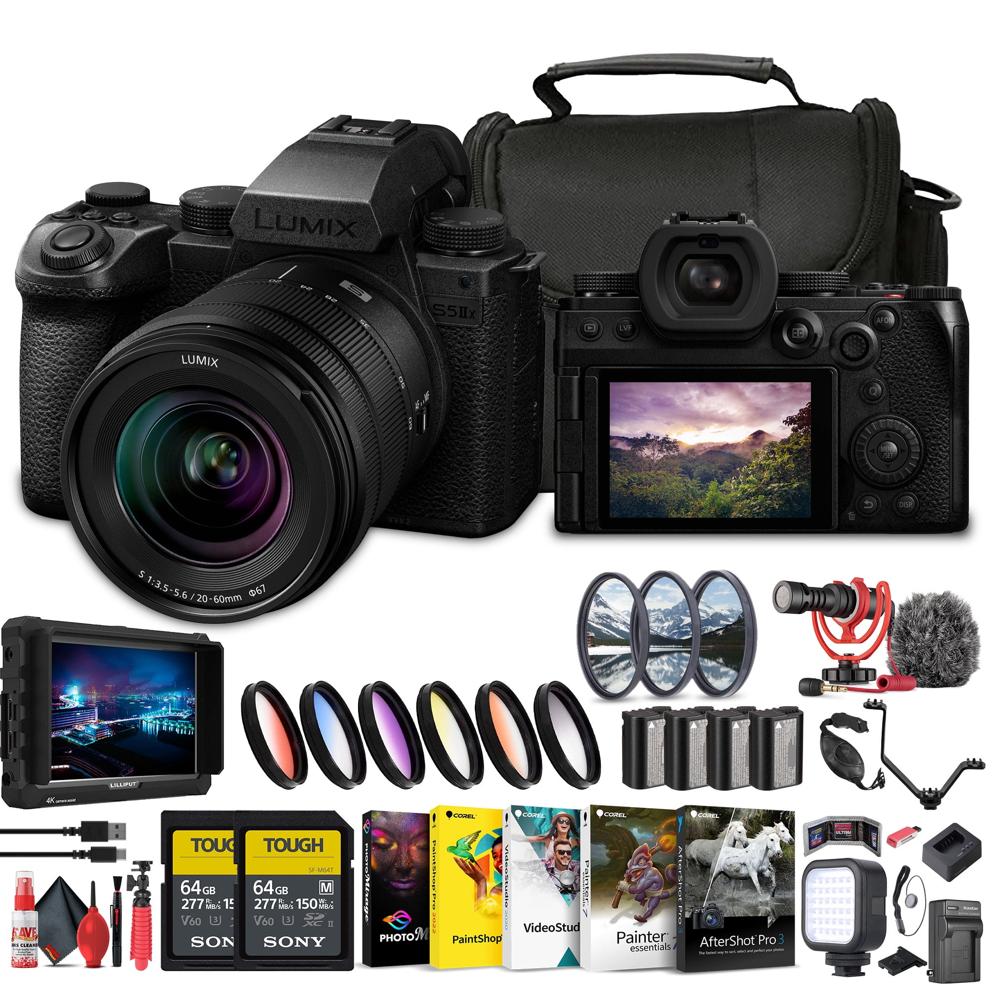 Panasonic Lumix S5 IIX Mirrorless Camera with 20-60mm Lens (DC-S5M2XKK ...