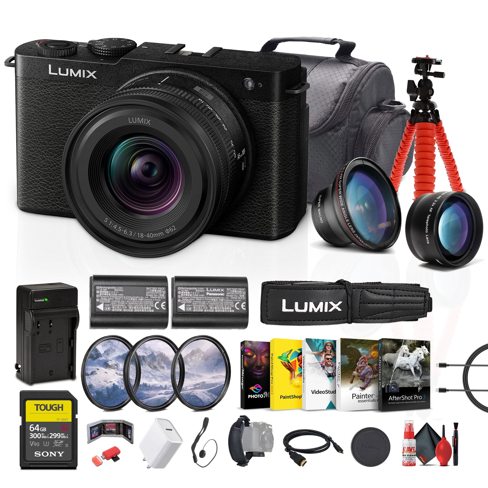 Panasonic Lumix S9 Full Frame Mirrorless Camera with 18-40mm f/4.5-6.3 ...