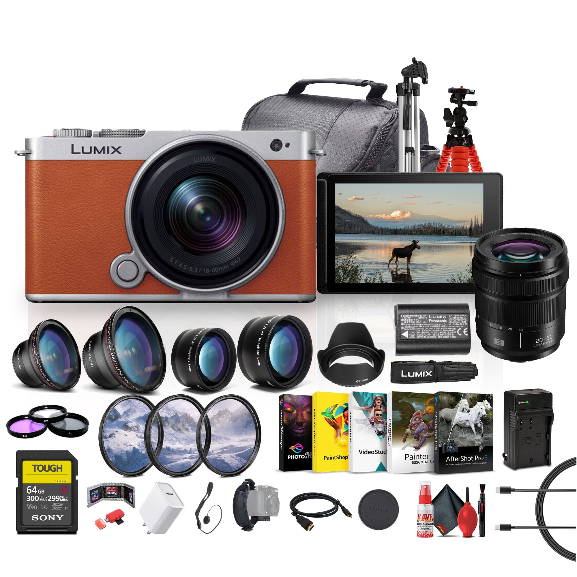 Panasonic Lumix S9 Full Frame Mirrorless Camera with 18-40mm f/4.5-6.3 ...