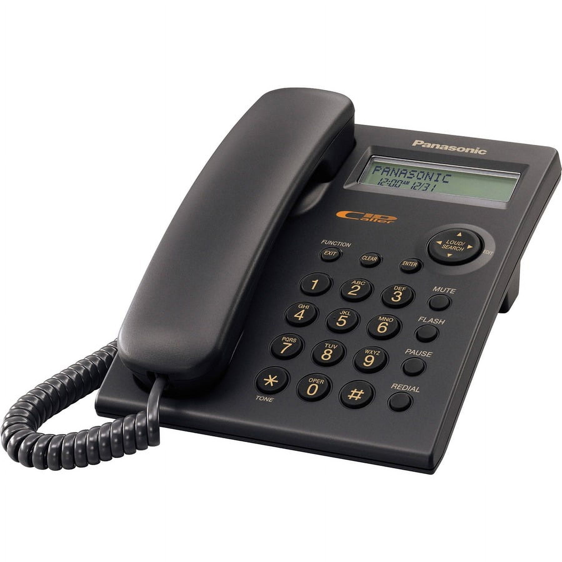 Panasonic KX-TSC11B Corded Phone, Wall Mountable, LCD Caller Panasonic KX-TSC11B Corded Phone, Wall Mountable, LCD Caller