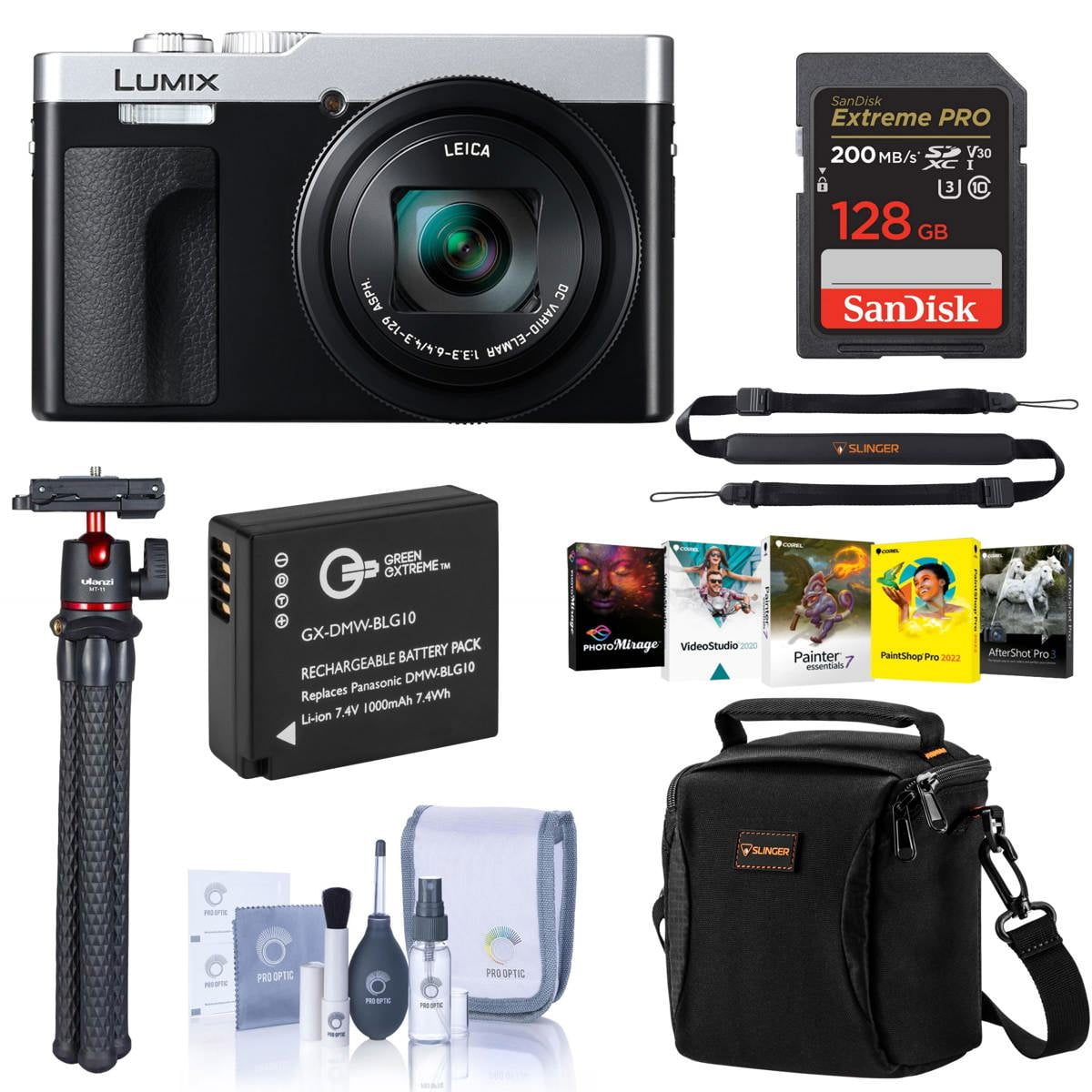 Panasonic Panasonic LUMIX ZS99 Silver Compact Point and Shoot Digital ...