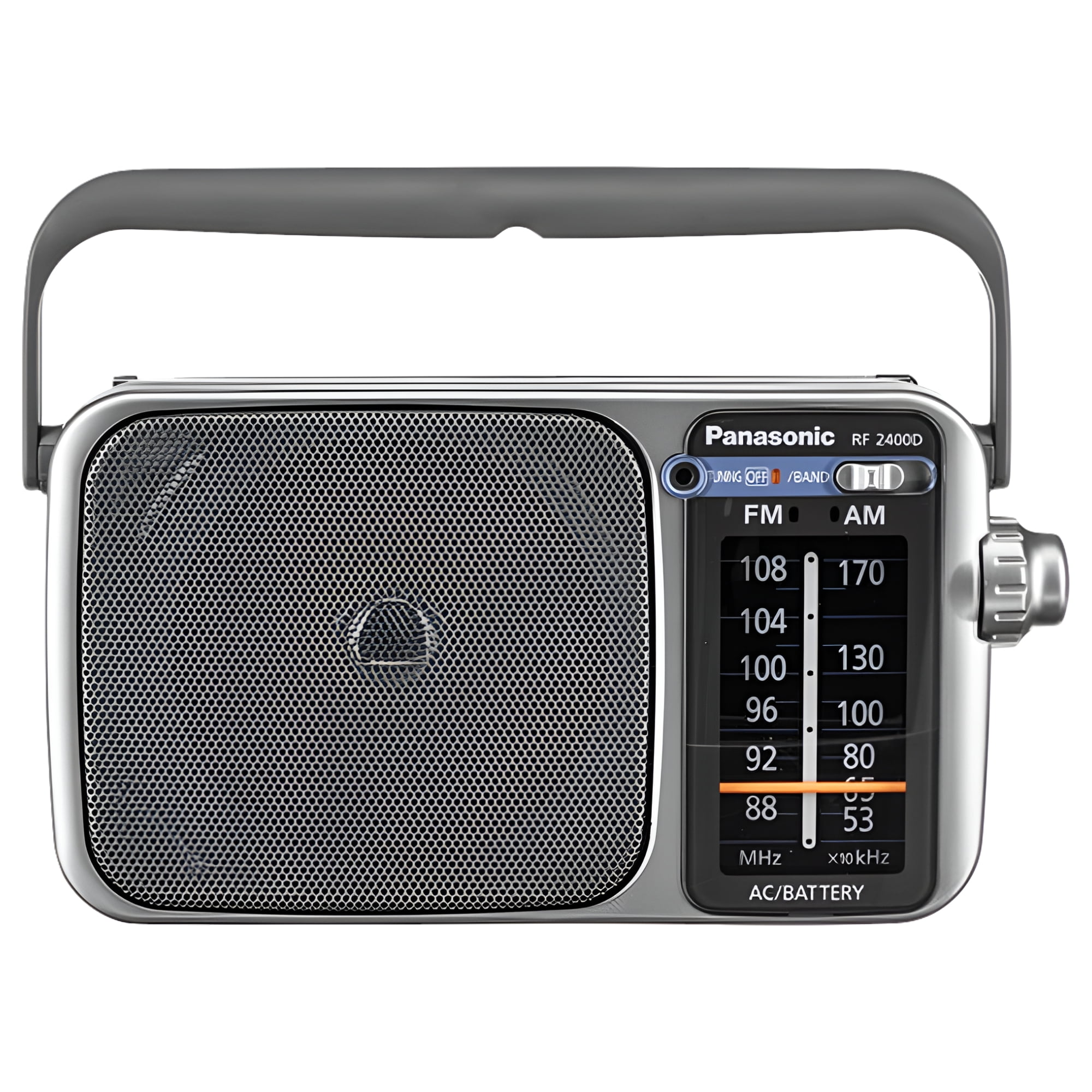 Panasonic RF-2400D Portable AM/FM Electric Radio, Silver - Walmart.com