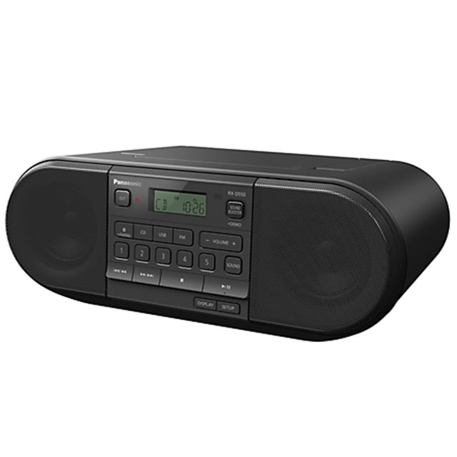 Panasonic RX-D550 Boombox with CD, AM/FM Radio, USB, Bluetooth, Remote ...