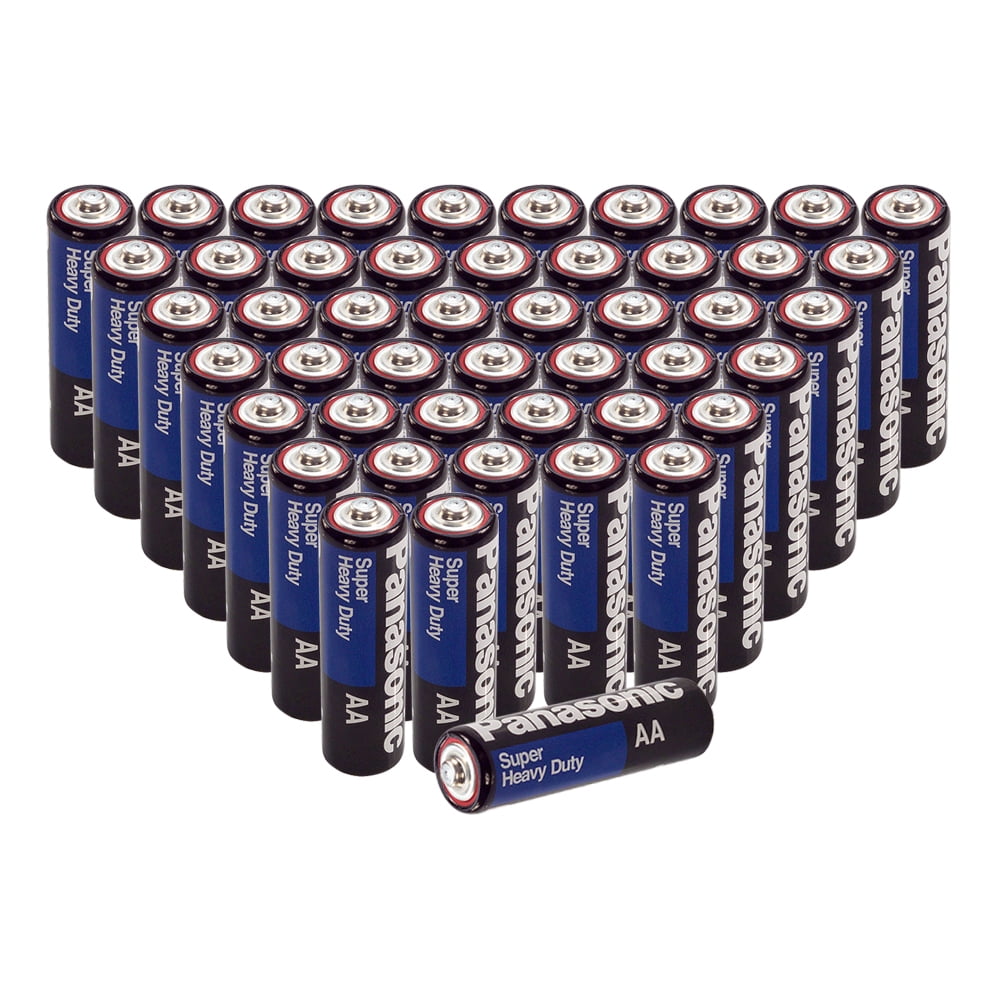 Panasonic Super Heavy Duty AA Batteries, 48 Pack - Walmart.com