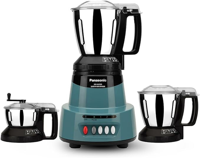 Panasonic Mixer Grinder MX-AV325 3 Stainless Steel Jars 600 Watts 110 ...