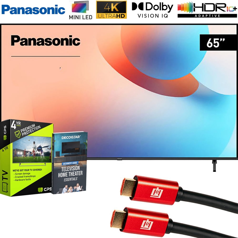 Panasonic TV-65W95AP W95 65 inch Mini LED 4K UHD Smart TV (2024) Bundle ...