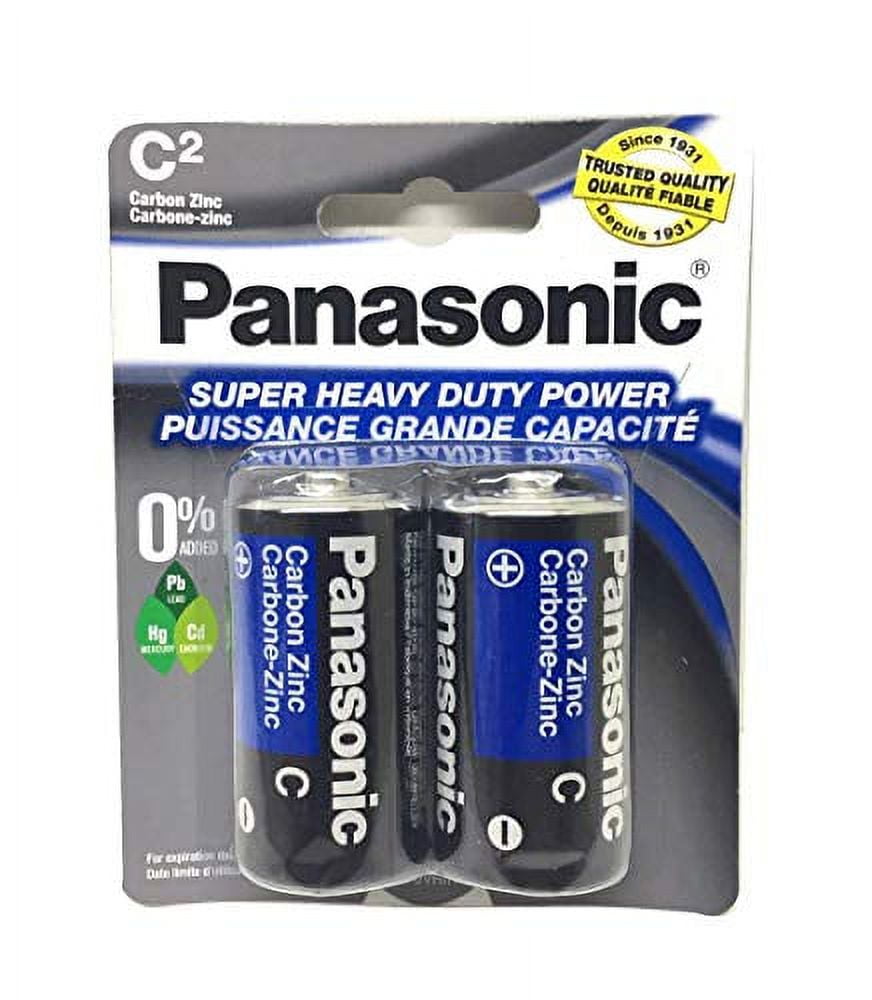 Panasonic UM-2NPA/2B Super Heavy Duty C Batteries - 2 Pack - Walmart.com