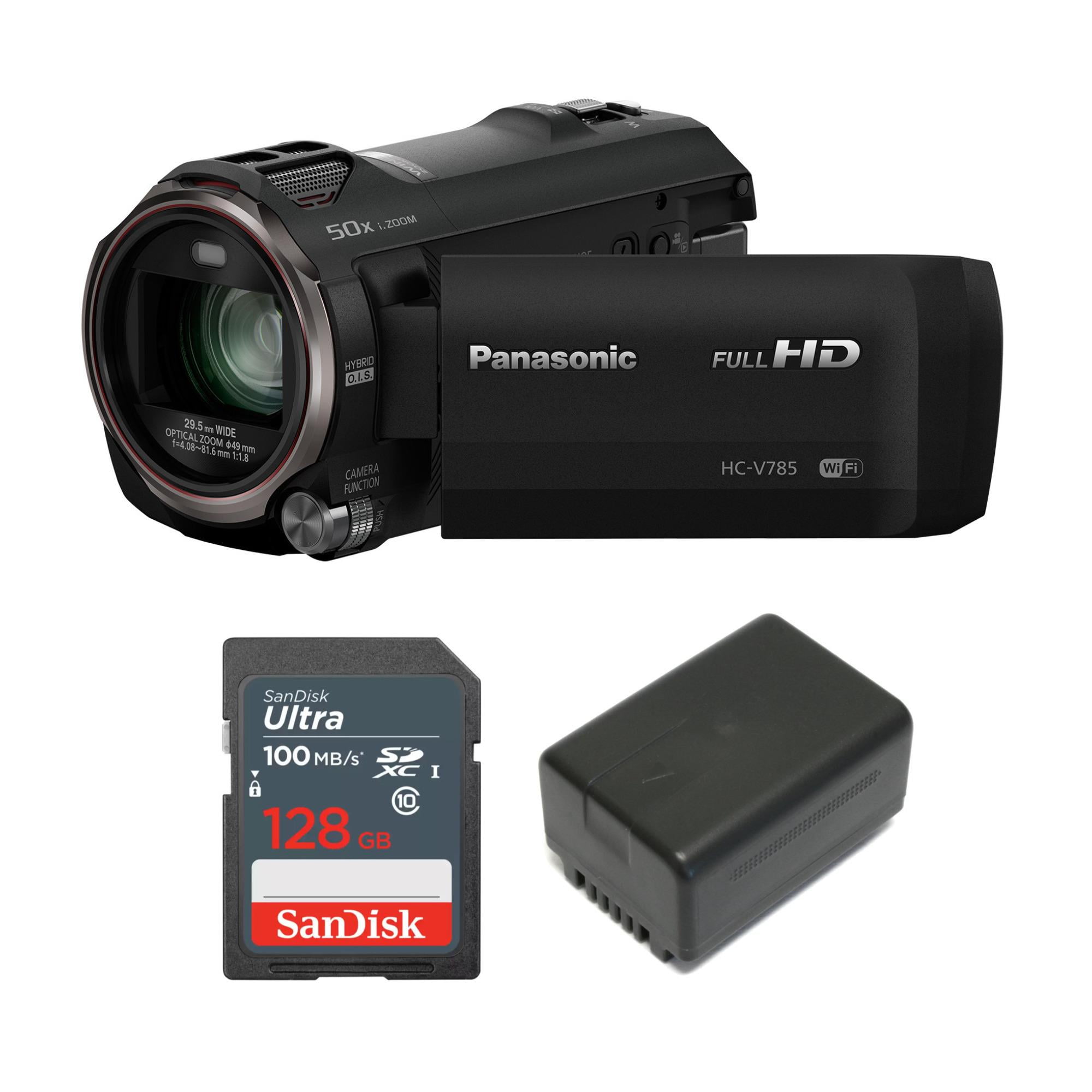 Panasonic HC-V785K Full HD Video Camera Camcorder with 128GB SD Card ...