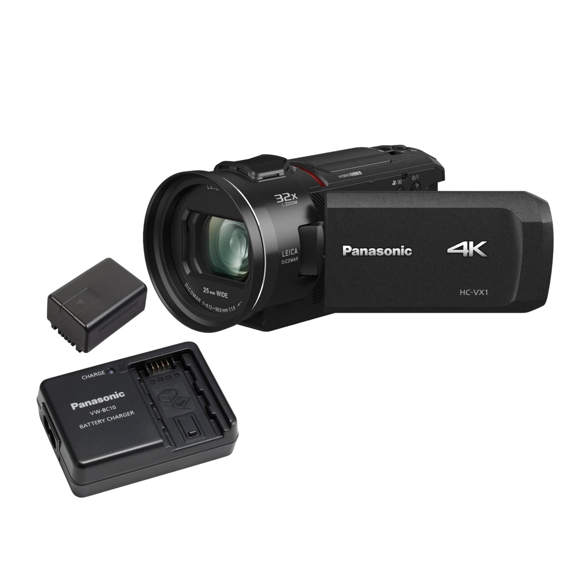 Panasonic VX1 4K Ultra HD Camcorder, 24x Zoom, Low Light, Battery ...