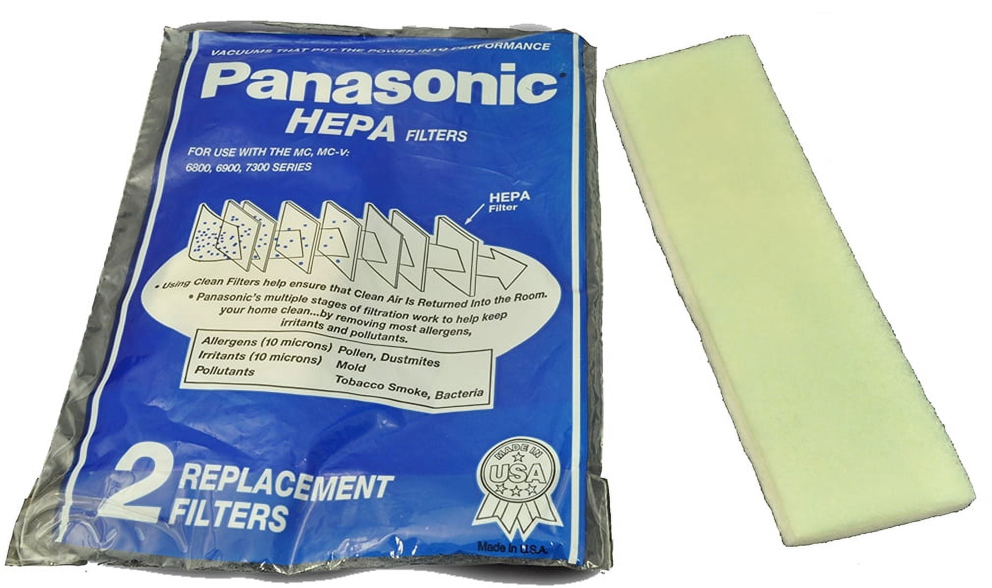 Panasonic Vacuum Cleaner Hepa Filter Model MC-V6800, 6900, 7300 Series ...
