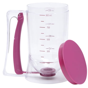 Pancake Batter Dispenser with Measuring Label- Perfect for Baking ...