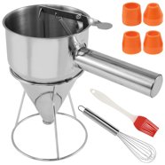 5L Manual Donut Depositor Dropper Dough Batter Dispenser Hopper Maker ...