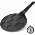 Pancake Pan Maker Nonstick Induction Compatible, 10.5 Inch Mini Non ...