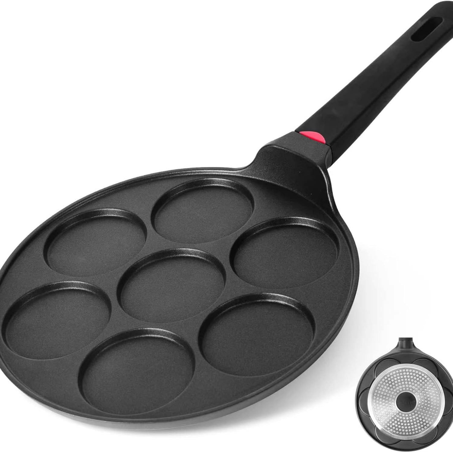 Pancake Pan Maker Nonstick Induction Compatible, 10.5 Inch Mini Non ...
