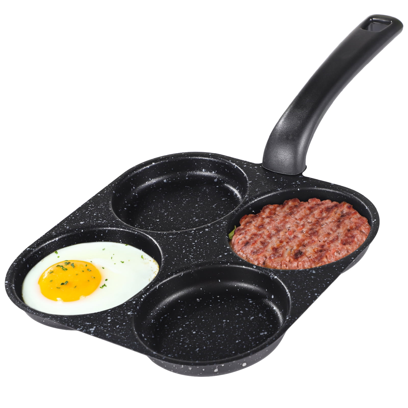 Pancake Pan, Non-Stick Fried Egg Pan 4 Holes Frying Pan Pancakes Maker ...