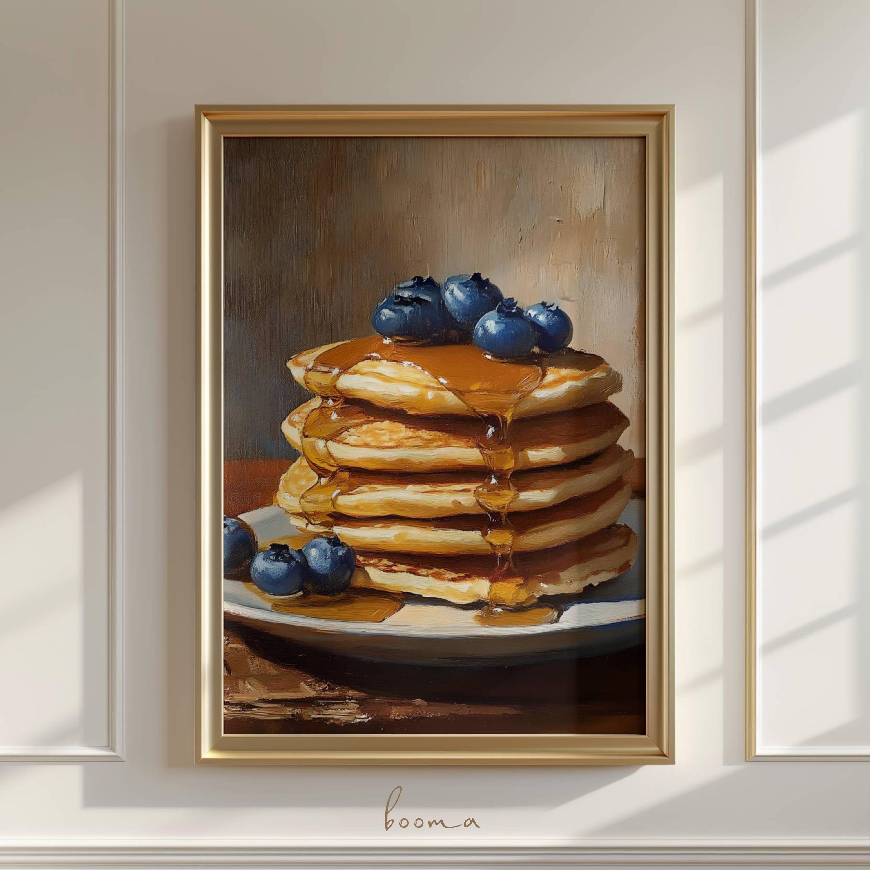 Pancakes Art Print Kitchen Art Print Pastry Art Print Breakfast Food ...
