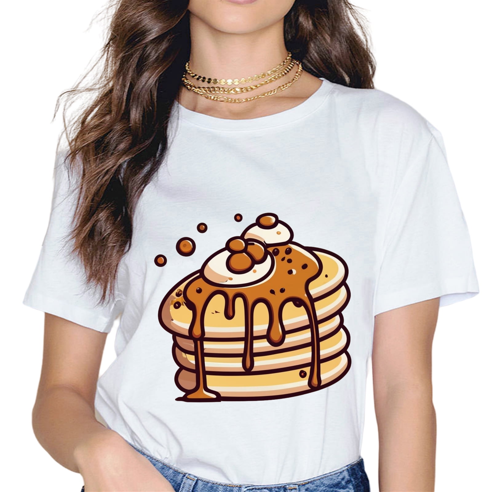 Pancakes and Syrup T-shirt - Walmart.com