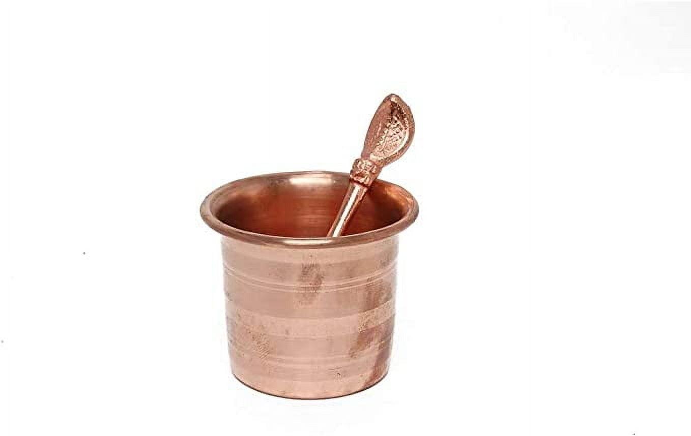Panch Patra/Lota with Achmani/Palli (Spoon) Pooja Utensils Item ...