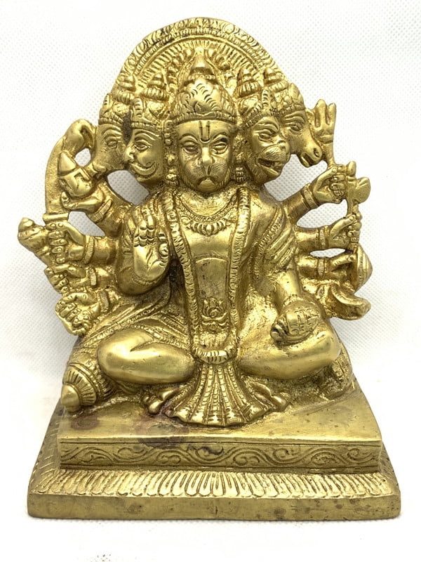 Panchmukhi Hanuman Statue Brass Five face Lord Hanuman idol ...