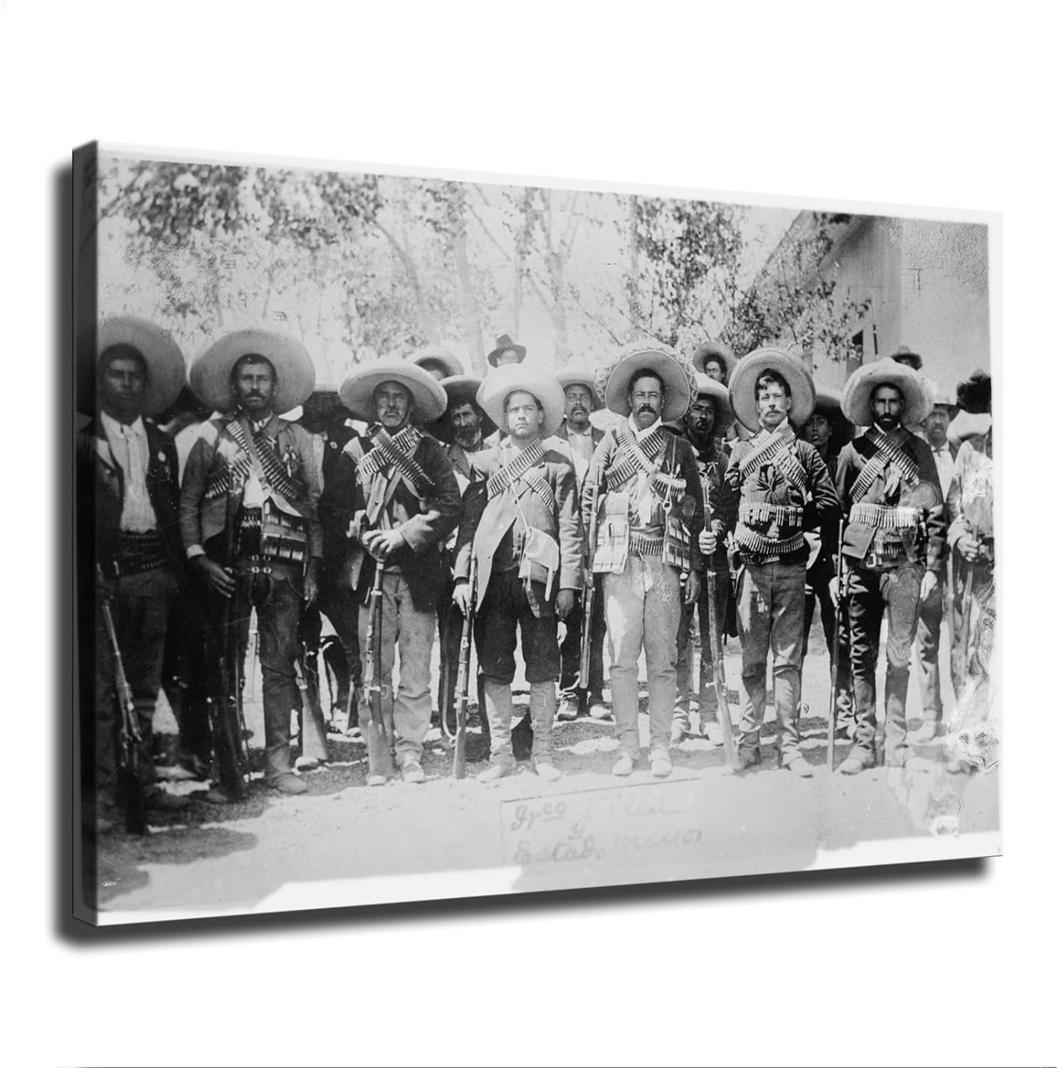 Pancho Villa and His Military Wearing Bandoliers Mexican Revolution ...