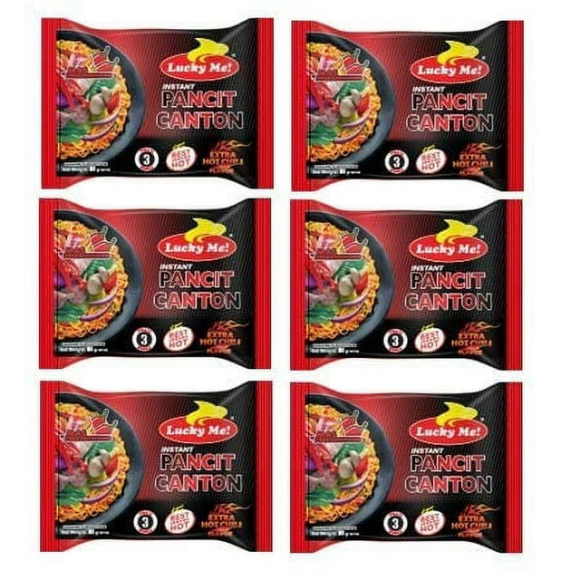 Pancit Canton Hot Chili Flavor, 6 Packs - Walmart.com
