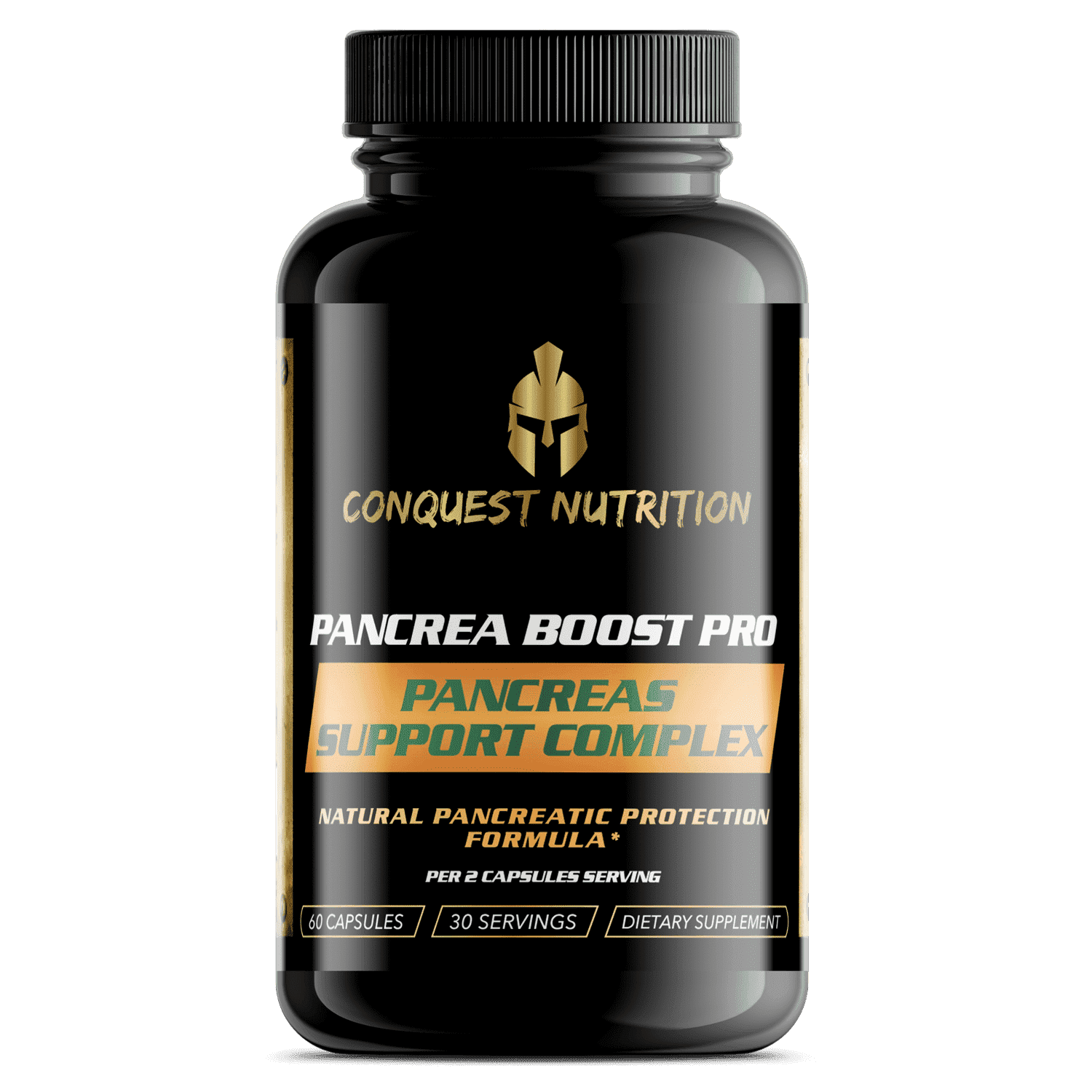 Conquest Nutrition Pancrea Boost Pro Pancreas Support Complex 60 Veggie ...