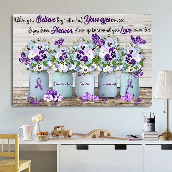 Pancreatic Cancer Awareness Heaven Shows Up Remind Love Never Dies ...