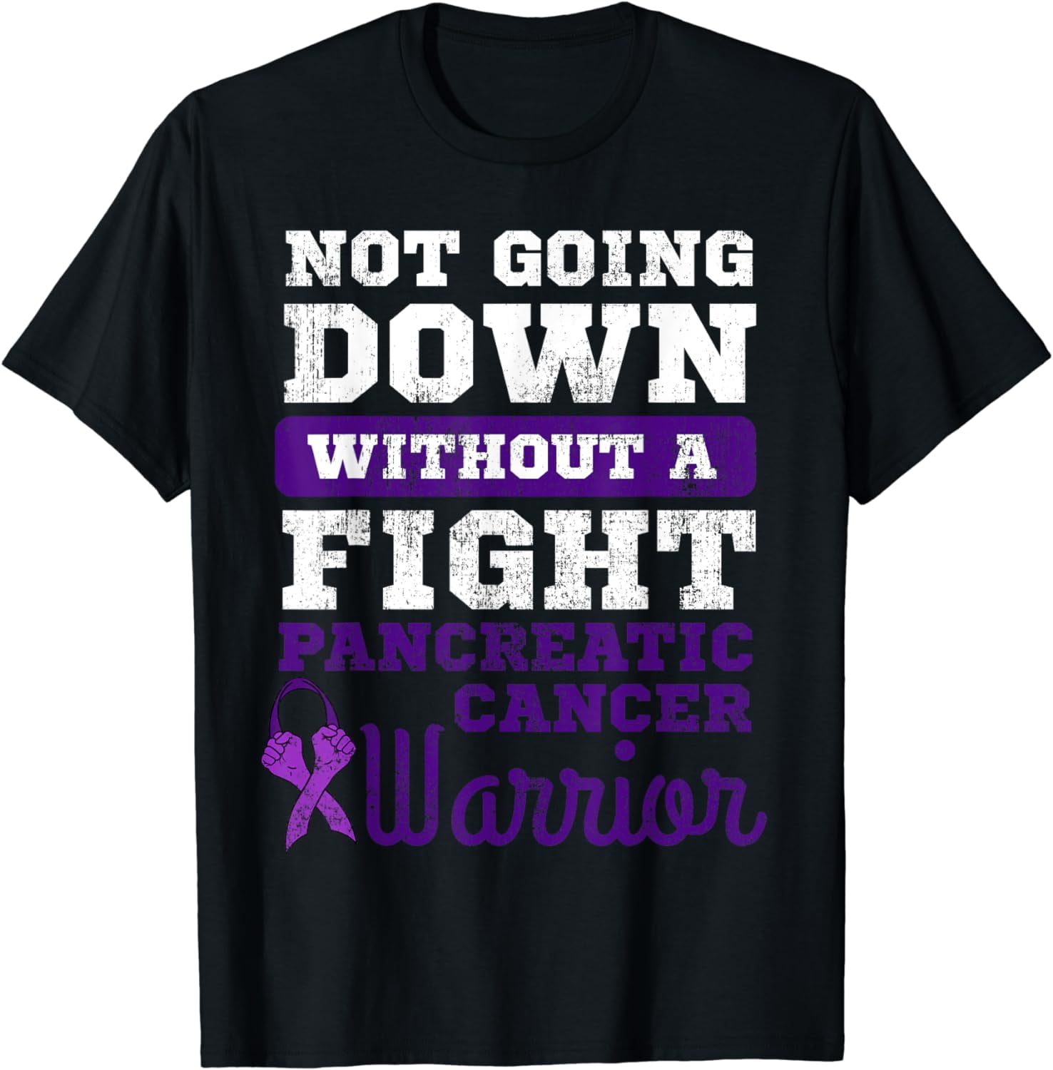 Pancreatic Cancer Pancreas Warrior Chemotherapy Patient T-Shirt ...