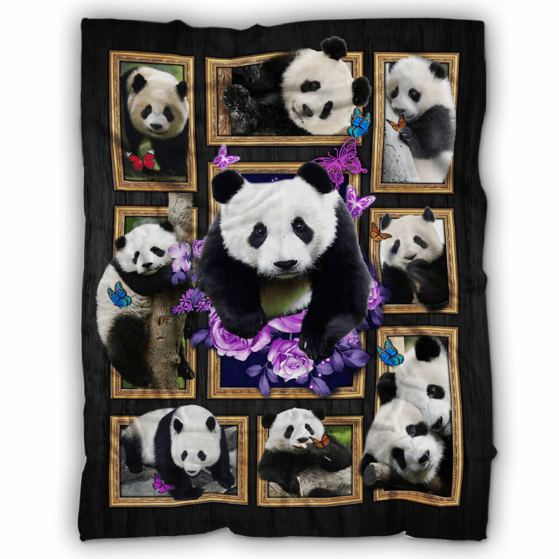 Panda 3D Blanket, Panda Bear Fleece, Sherpa Blanket, Gift Ideas ...