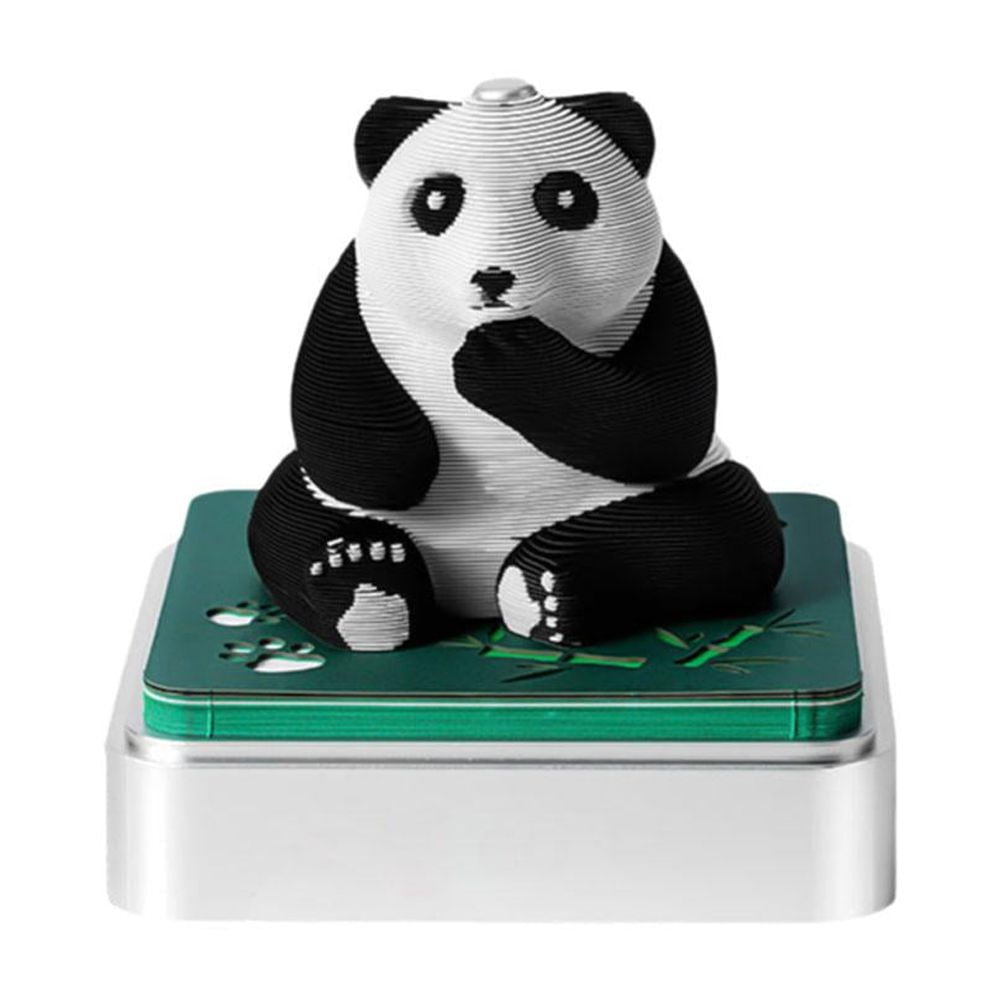 Panda 3D Paper Carving Art Craft Notepad Sticky Memo Note Calendar ...